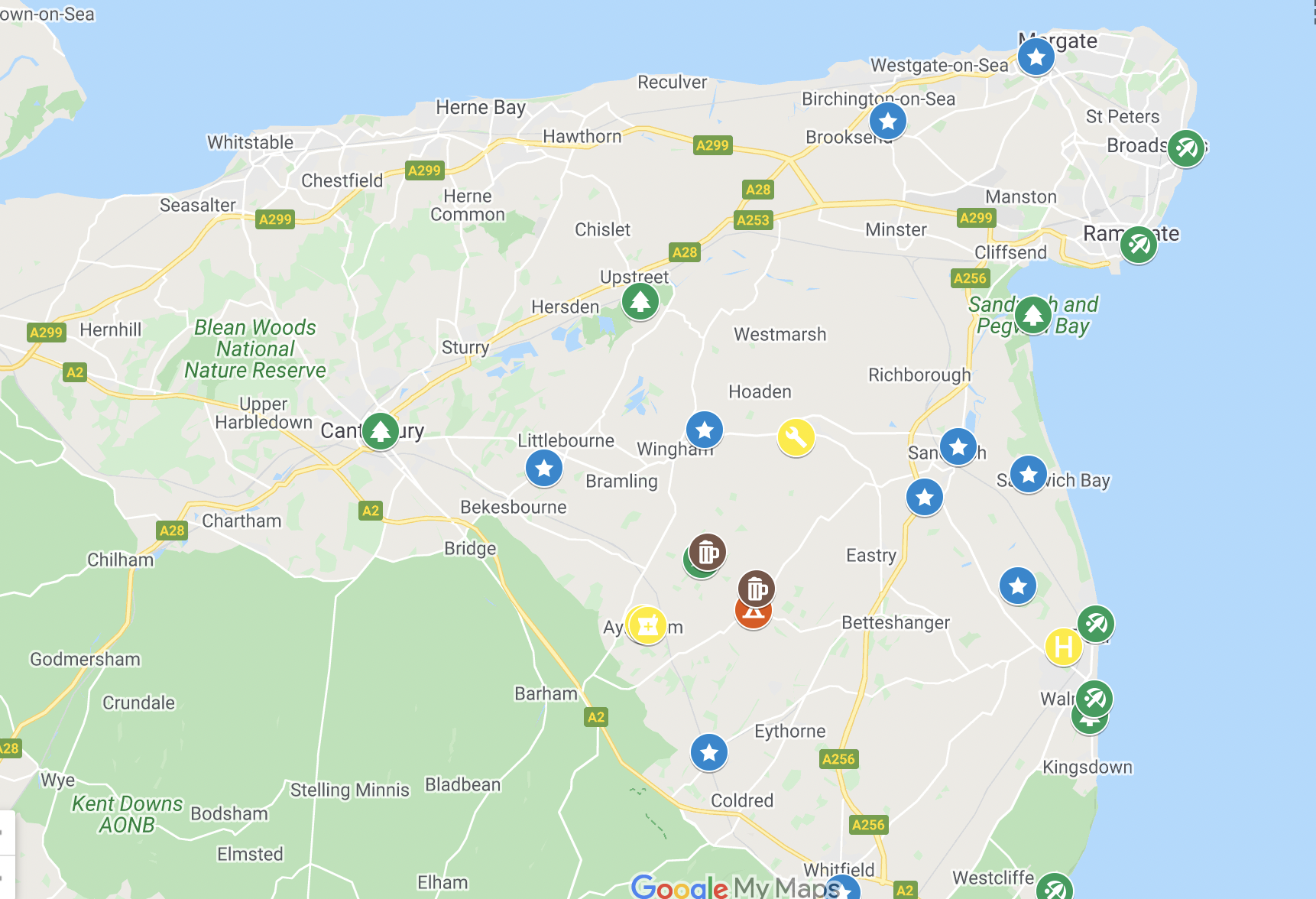Seaside Camping, Sandwich Bay | Embers Camping Kent